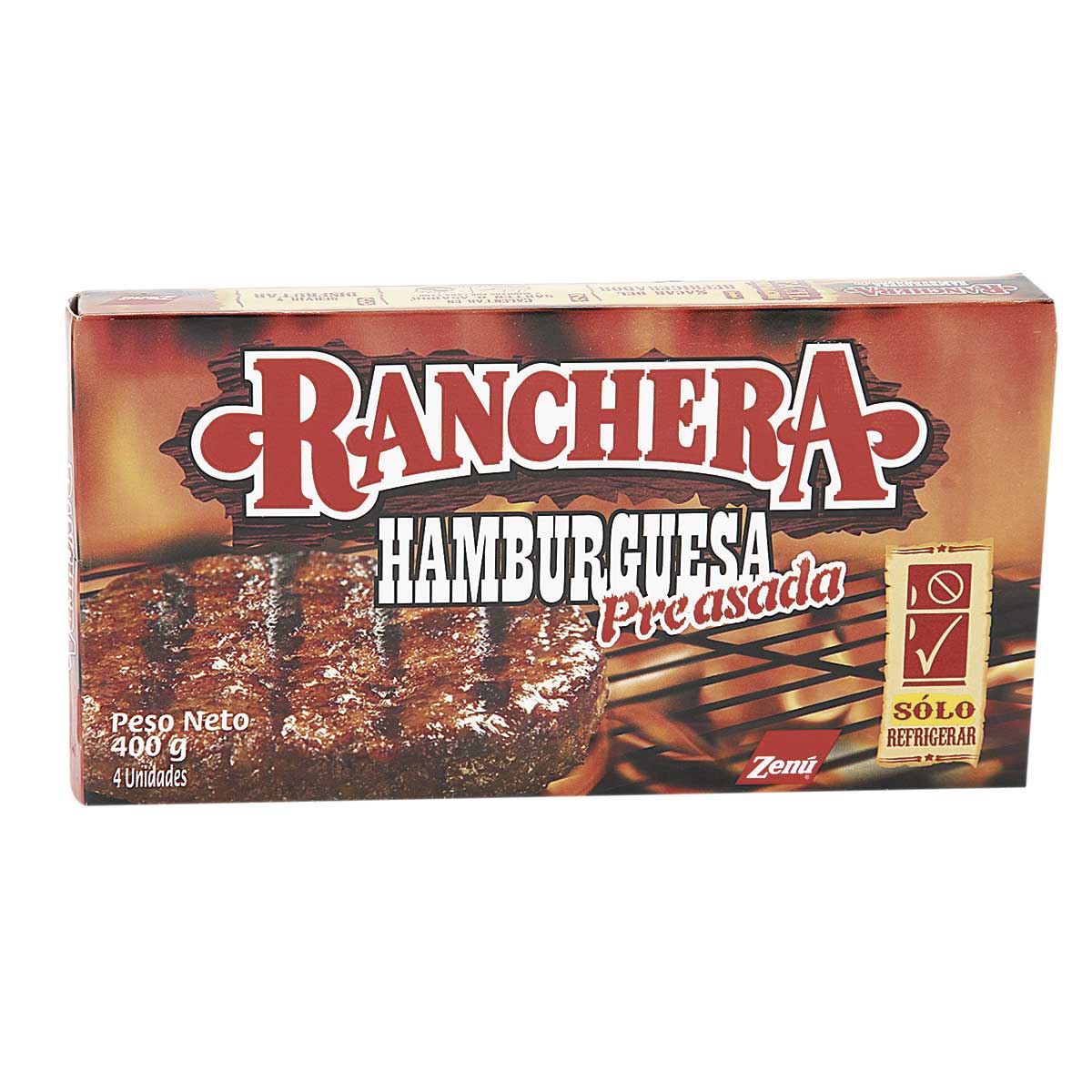 Hamburguesa Pre-asada Ranchera x 4 Und x 100Gr C/u - Mercados Colsubsidio