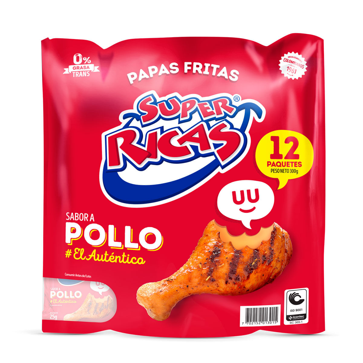 Papas Fritas Pollo Súper Ricas 12 Und x 300 G - Mercados Colsubsidio