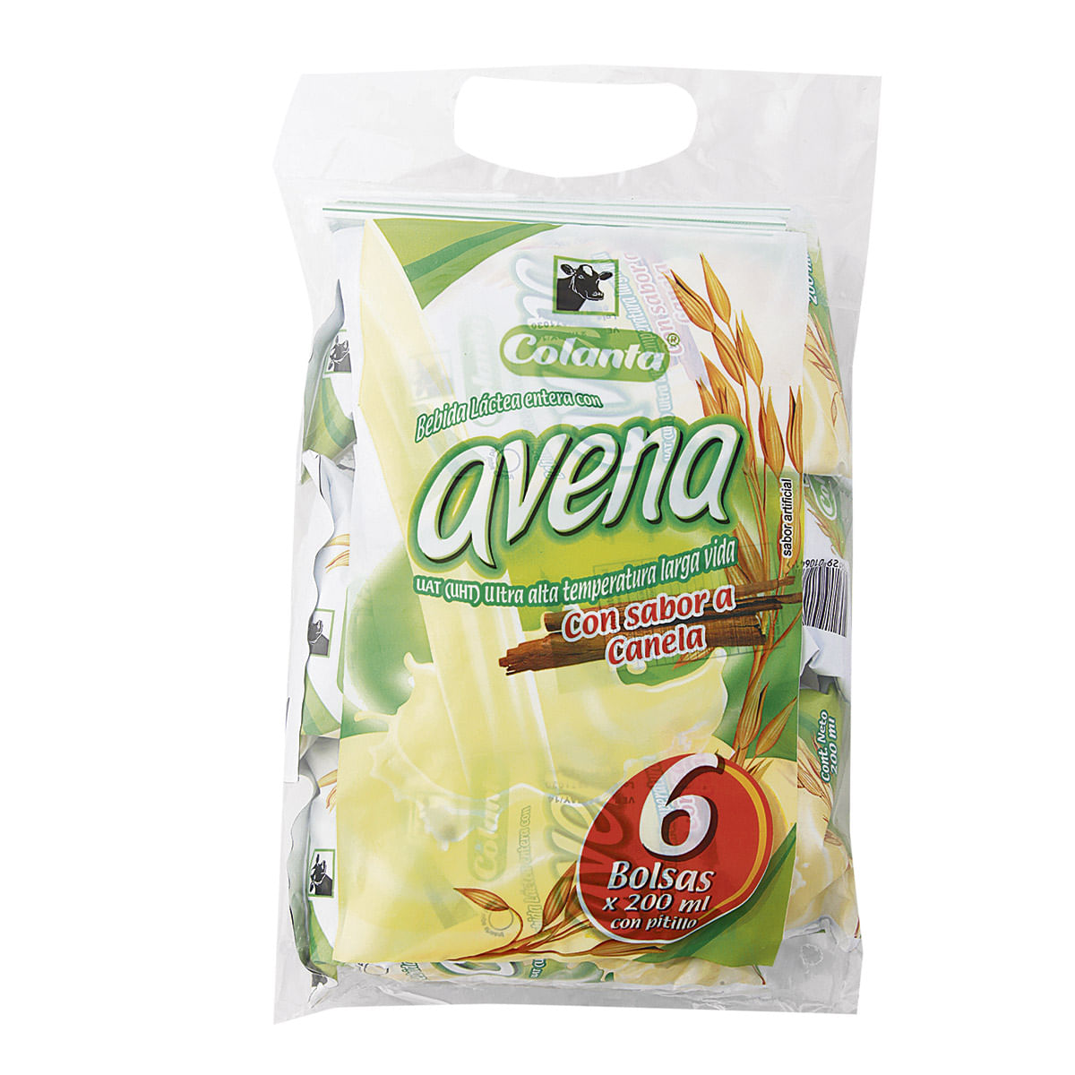 Avena Canela en Bolsa Colanta x 6 Und x 200Ml C/u - Mercados Colsubsidio