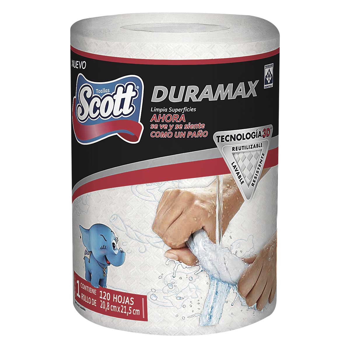 Toallitas de Papel Reutilizables Scott Duramax x 1 rollo x 116 Hojas ...