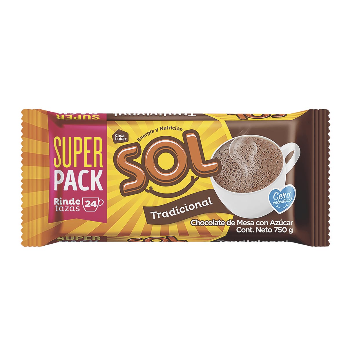 Chocolate Sol Azúcar Cero Colesterol x 750 G Extracontenido - Mercados ...