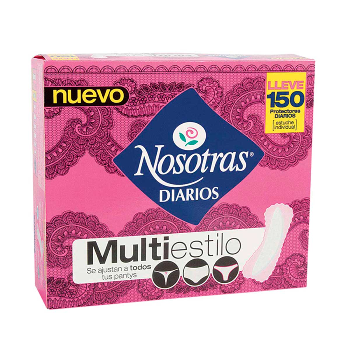 Protectores Diarios Nosotras Multiestilo x 150 Unidades - Mercados ...