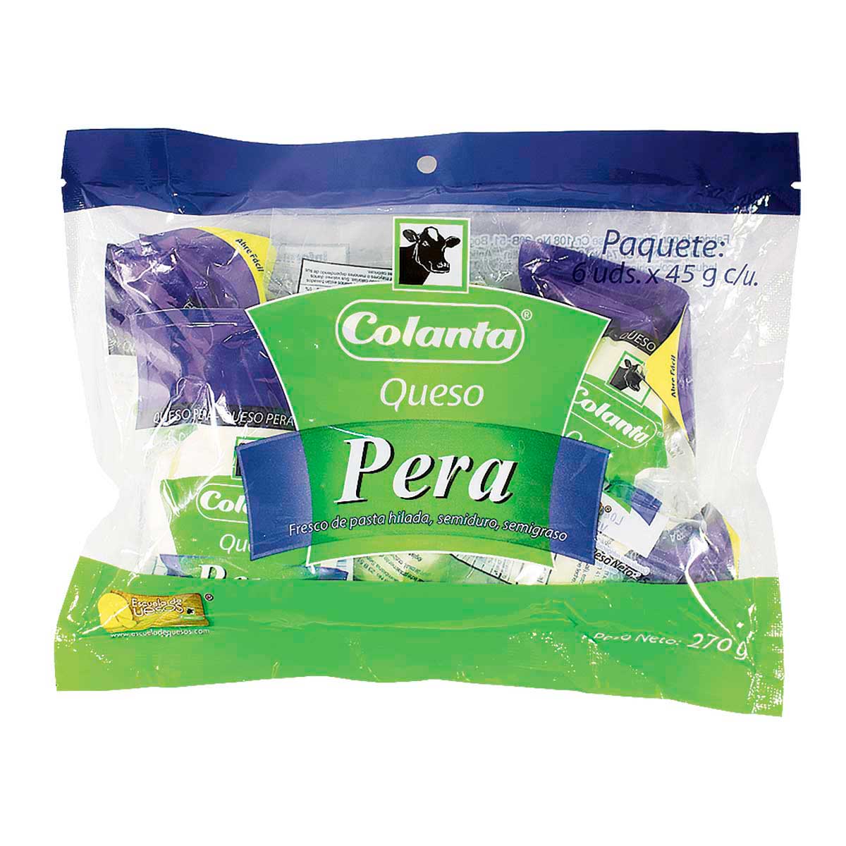 Queso Pera Colanta x 6 Und x 45Gr C/u - Mercados Colsubsidio