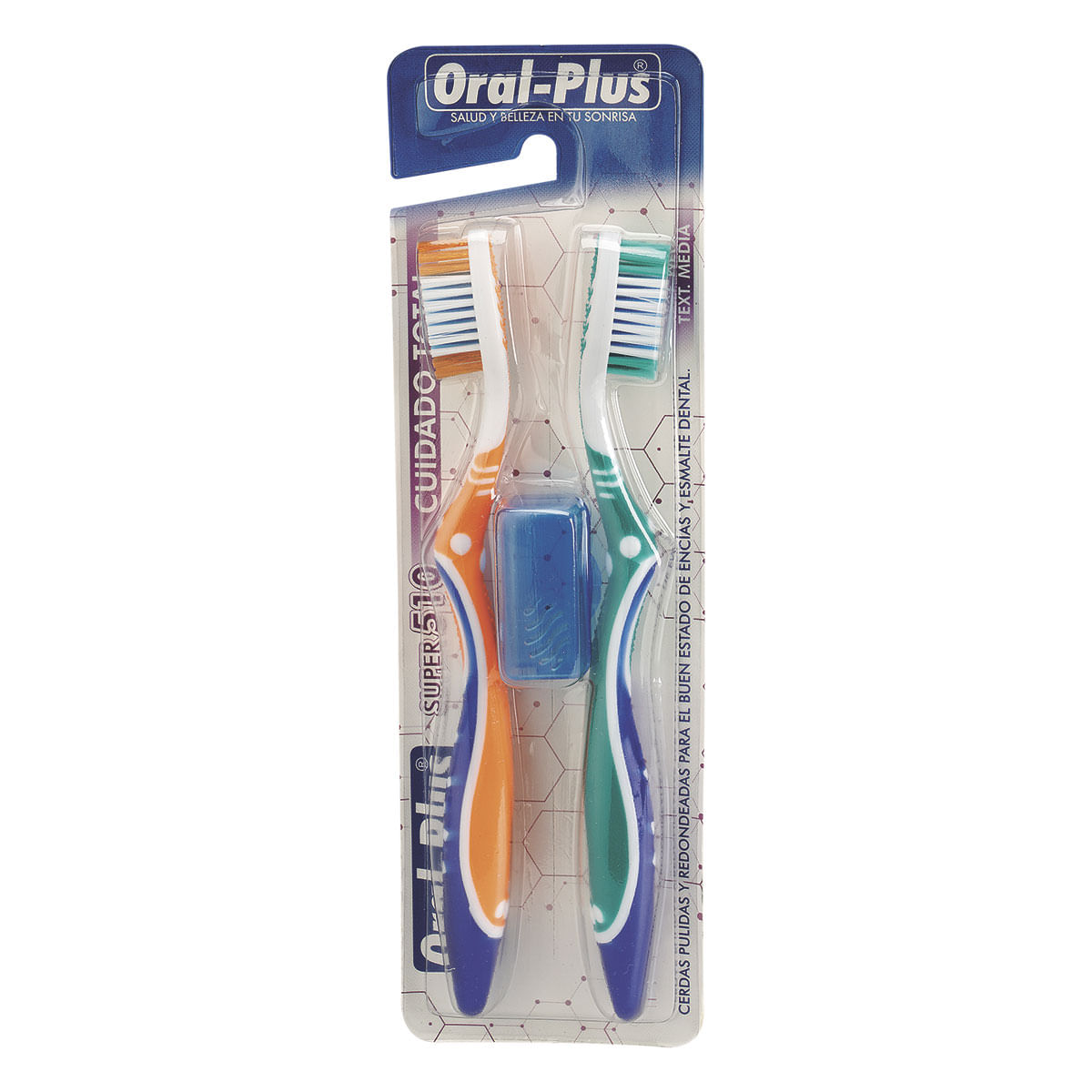 Cepillo Dental Oral-Plus Cuidado Total Medio x 2 Unidades - Mercados ...
