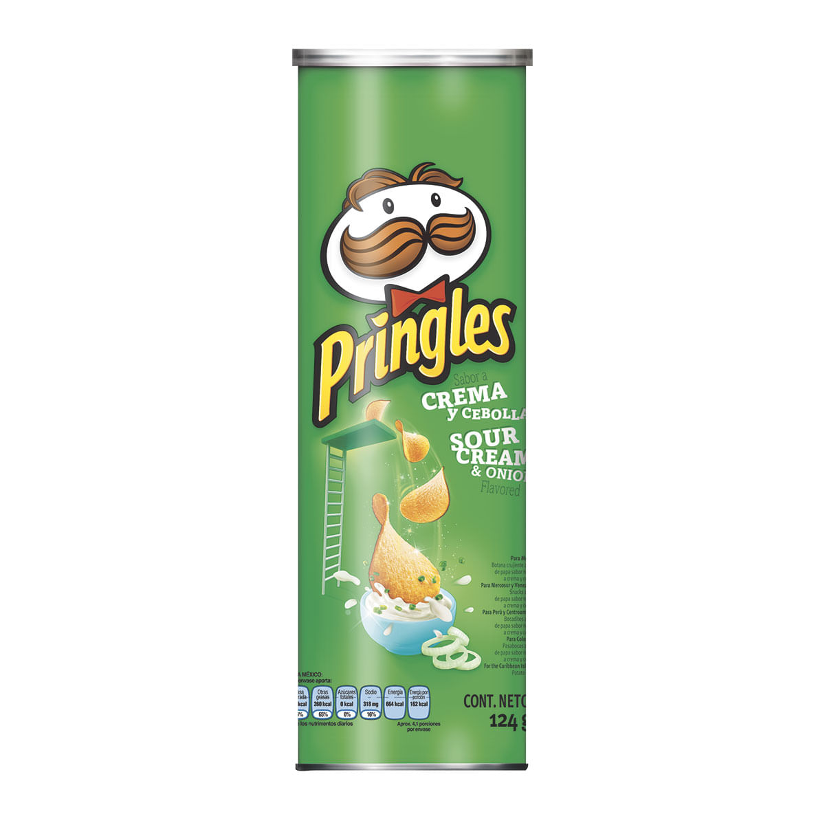 Papas Pringles Crema y Cebolla x 124 G - Mercados Colsubsidio