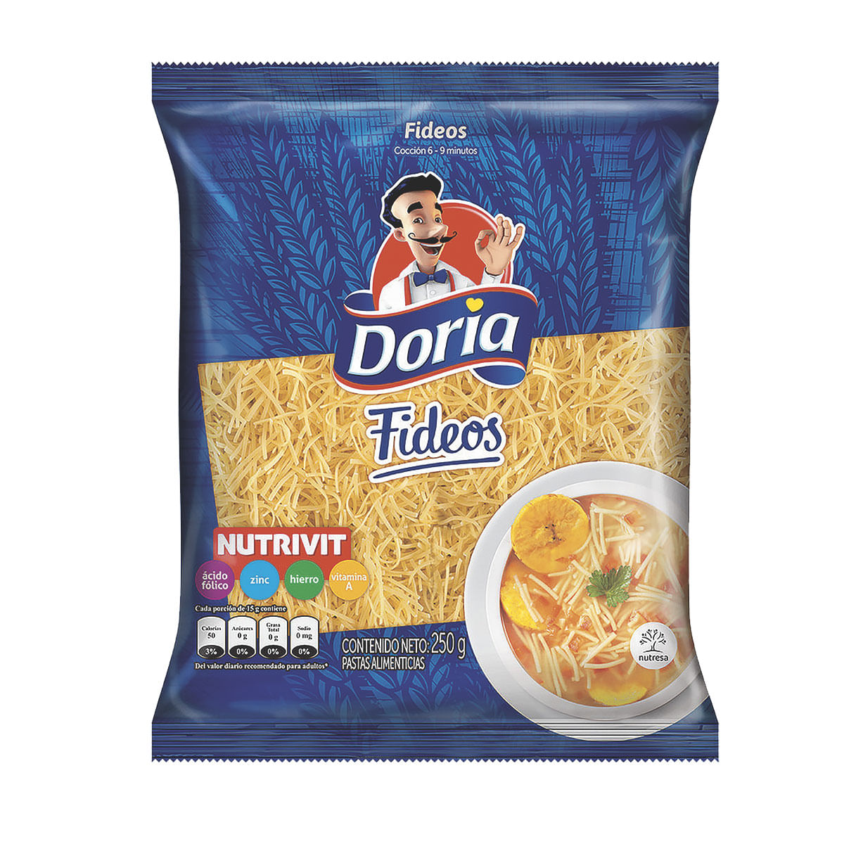 Pasta Clásica Fideo Doria x 250 G. - Mercados Colsubsidio