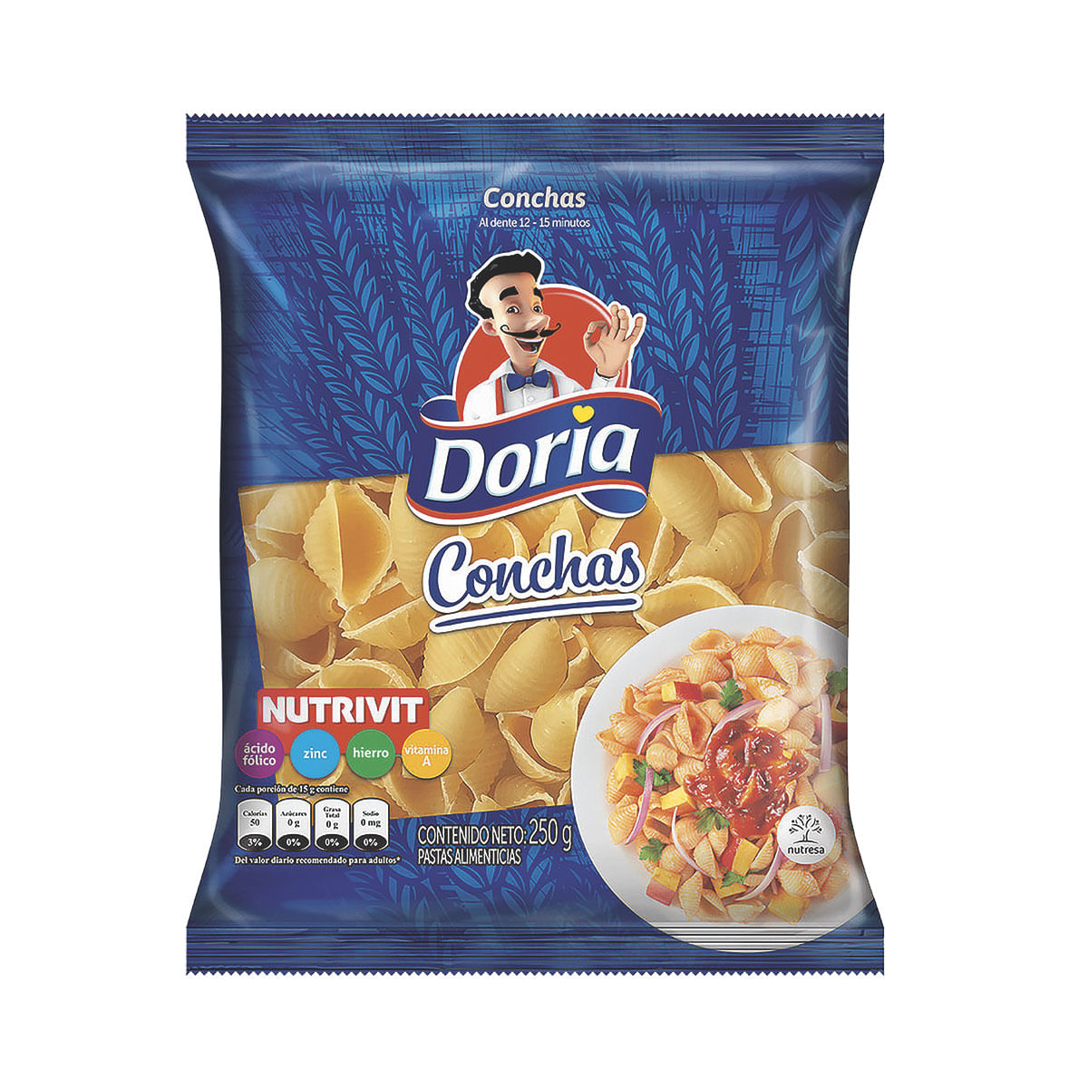 Pasta Clásica Conchas Doria x 250 G. - Mercados Colsubsidio