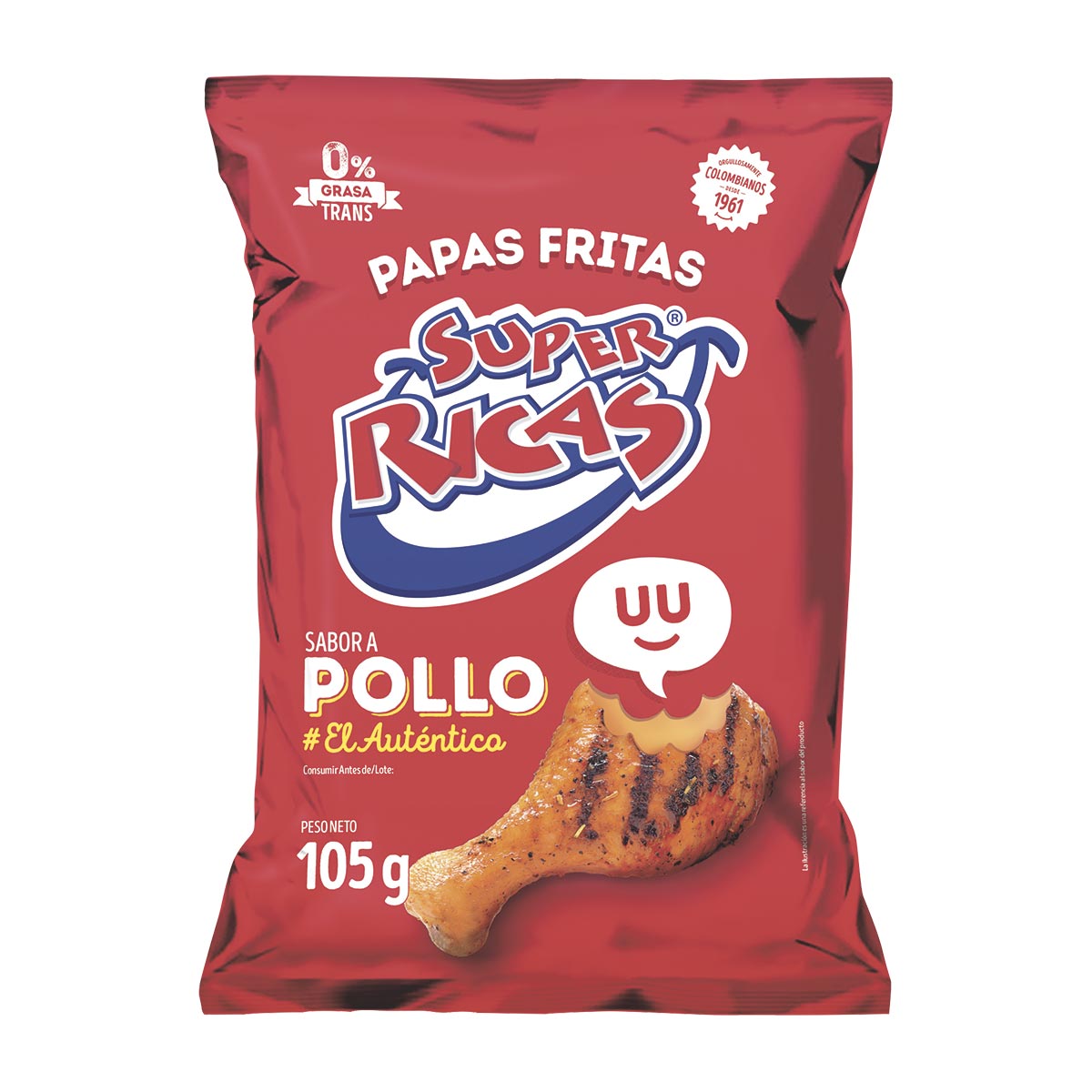 Papas Super Ricas Pollo x 105 G - Mercados Colsubsidio