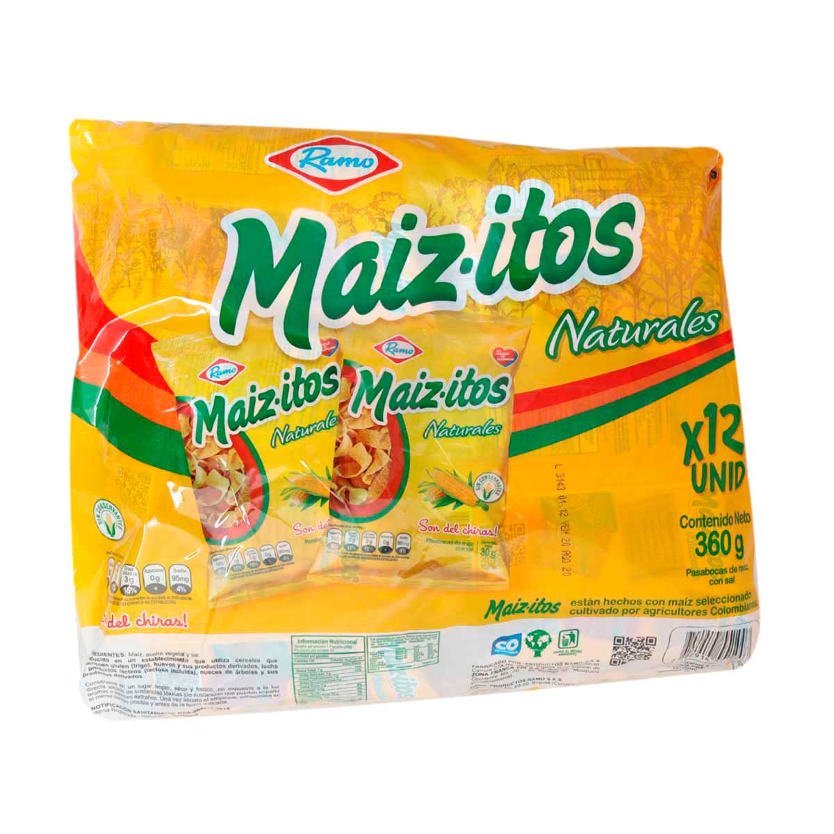 Pasabocas Maizitos x 12 Unds x 360 G - Mercados Colsubsidio
