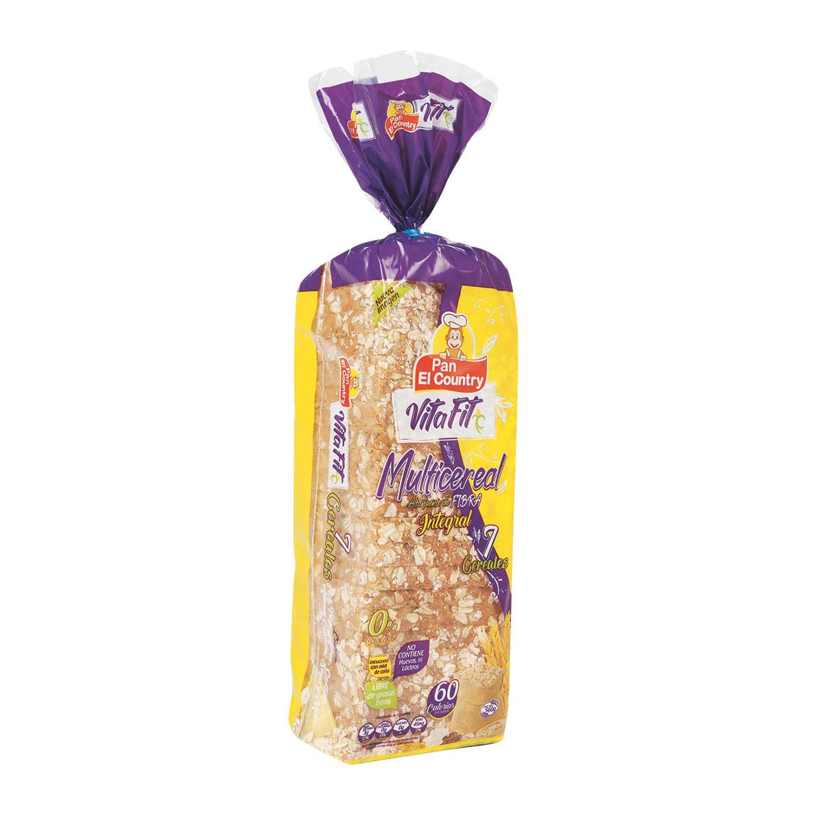 Pan El Country Multicereal Fibra Tajado x 500 G - Mercados Colsubsidio