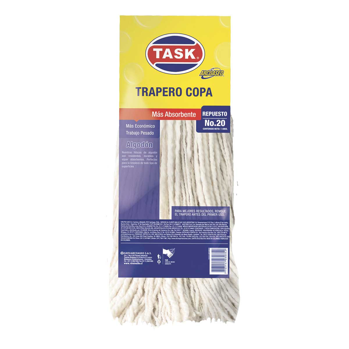 Repuesto Trapero Copa Task No. 20 x 1 Unidad - Mercados Colsubsidio