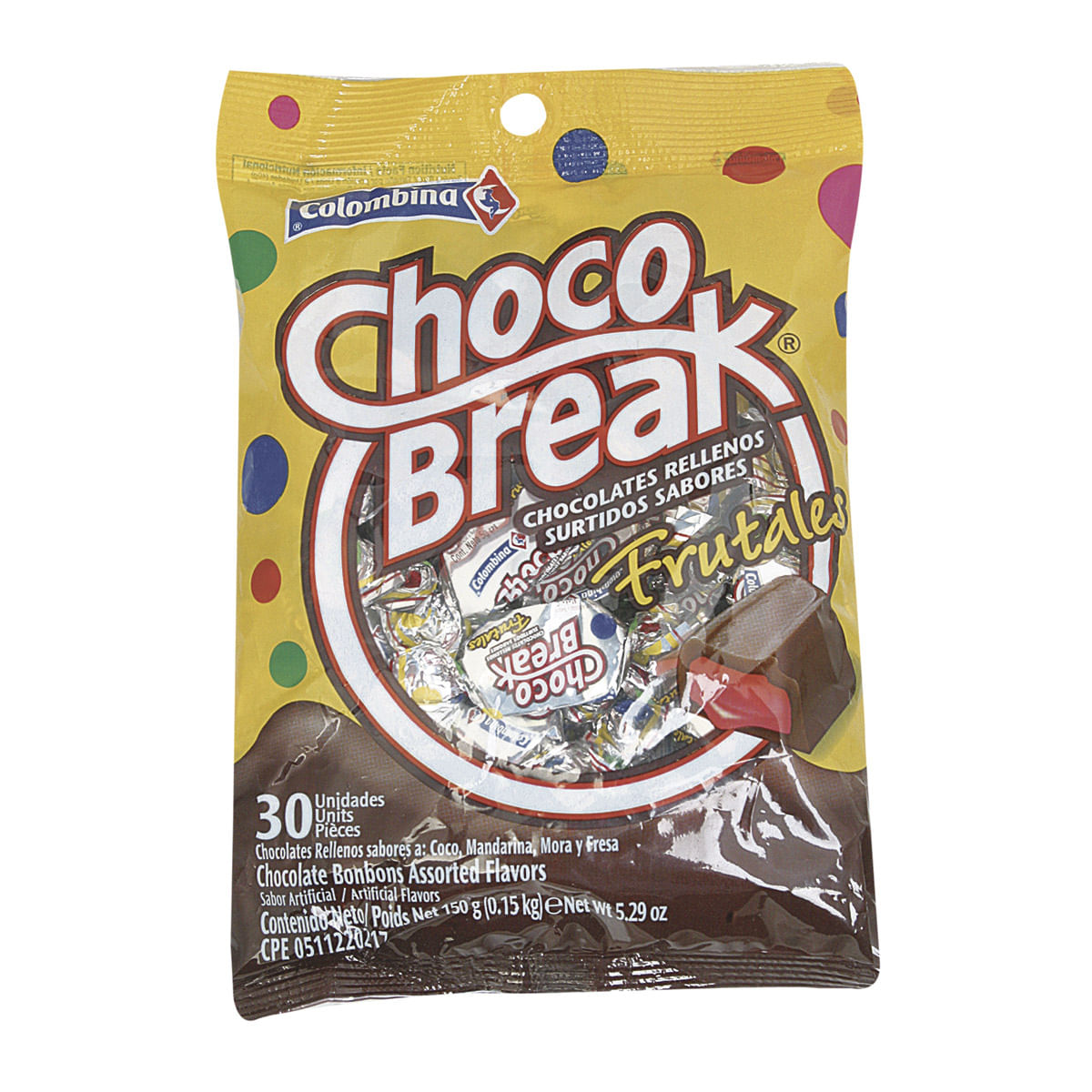 Choco Break Surtido Frutal x 150 G en 30 Unidades - Mercados Colsubsidio