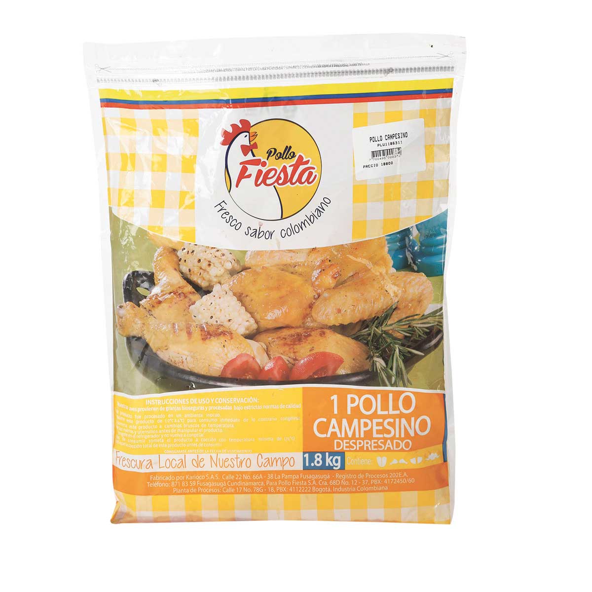 Pollo Fiesta Campesino Despresado x 1800 G - Mercados Colsubsidio