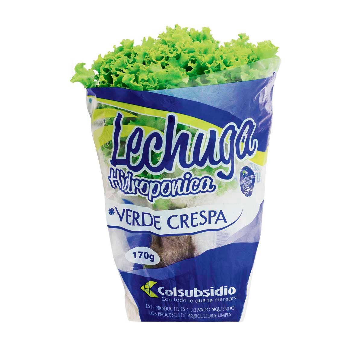 Lechuga Hidropónica Verde Crespa - Mercados Colsubsidio