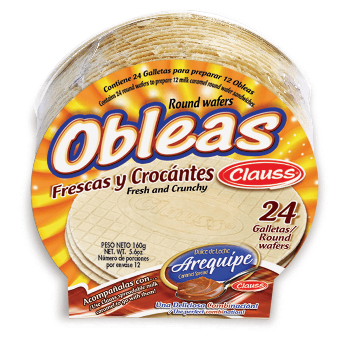 Oblea Clauss x 160 G en 24 Unidades - Mercados Colsubsidio