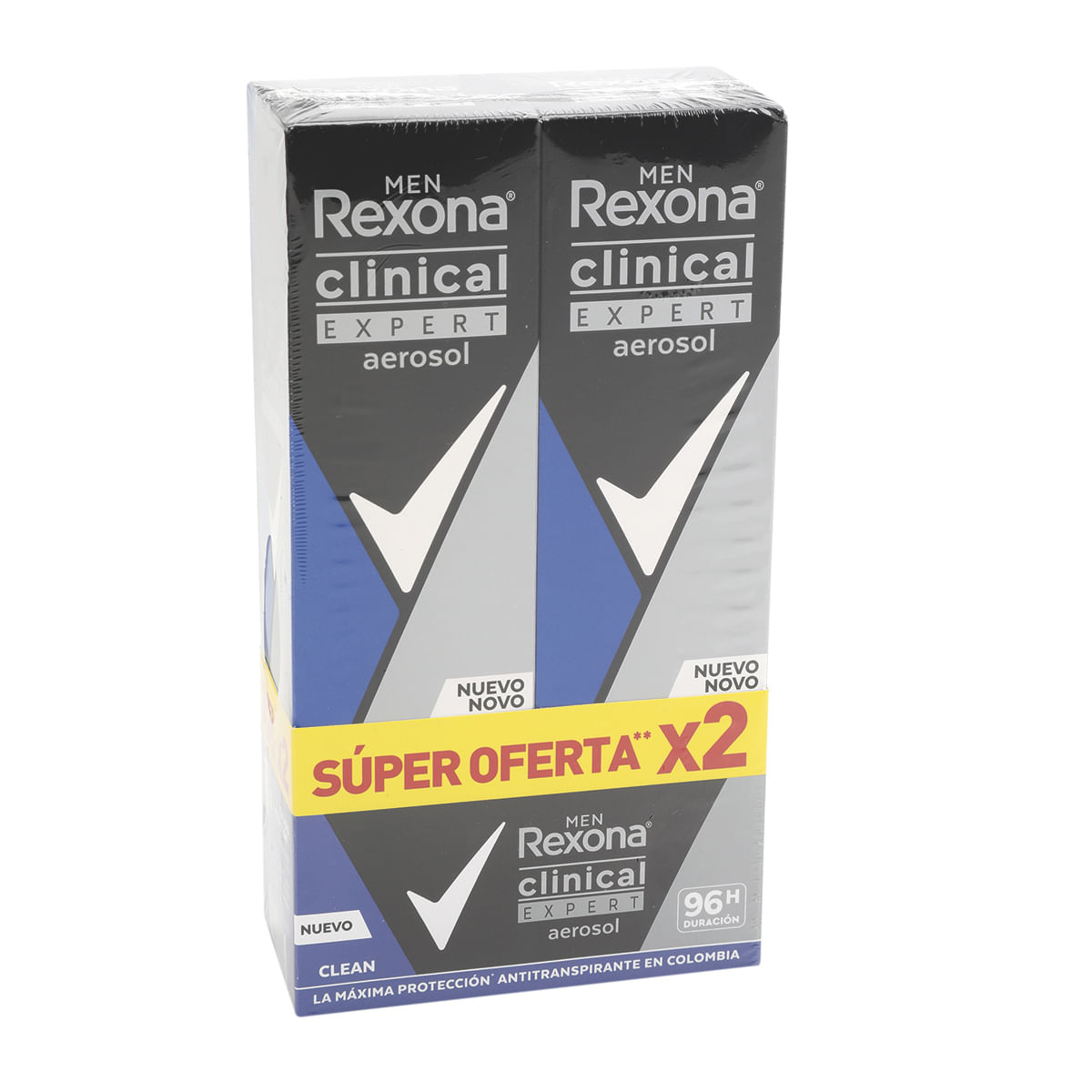 Antitranspirante Rexona Clinical Hombre Spray x 2 Unidades x 91 G c/u ...