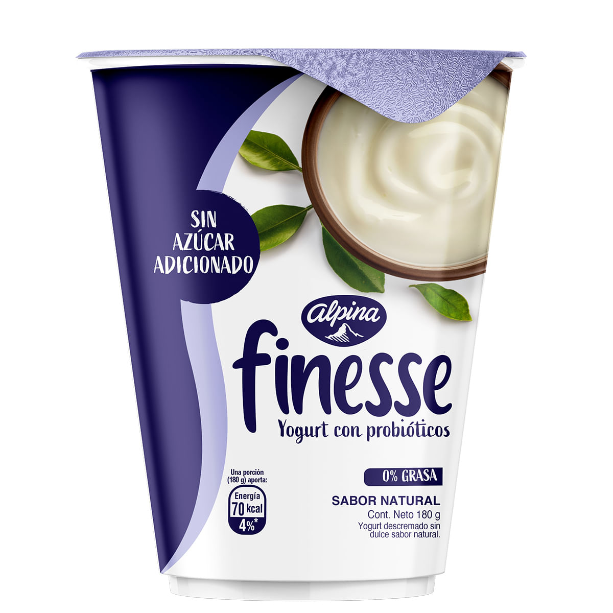Yogurt Natural Finesse Alpina x 180 Gr - Mercados Colsubsidio