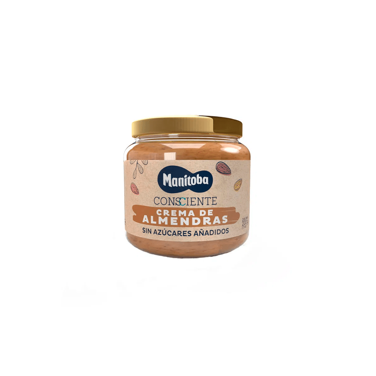 Crema de Almendras Manitoba Consciente x 200 Gr - Mercados Colsubsidio
