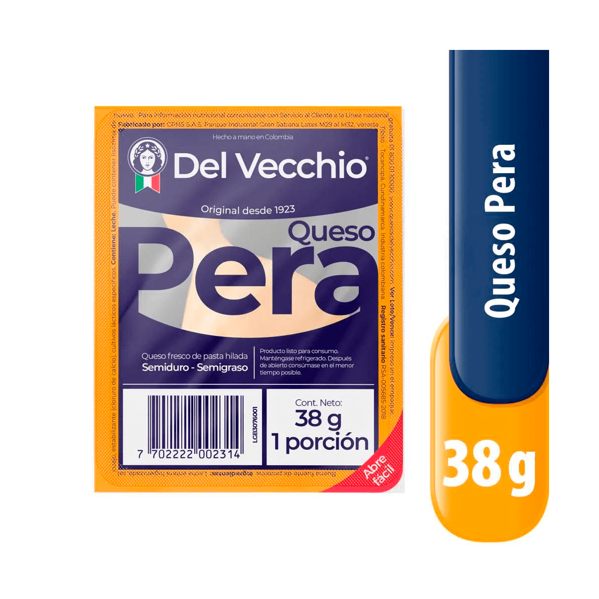 Queso Pera Del Vecchio X 38 Gr - Mercados Colsubsidio