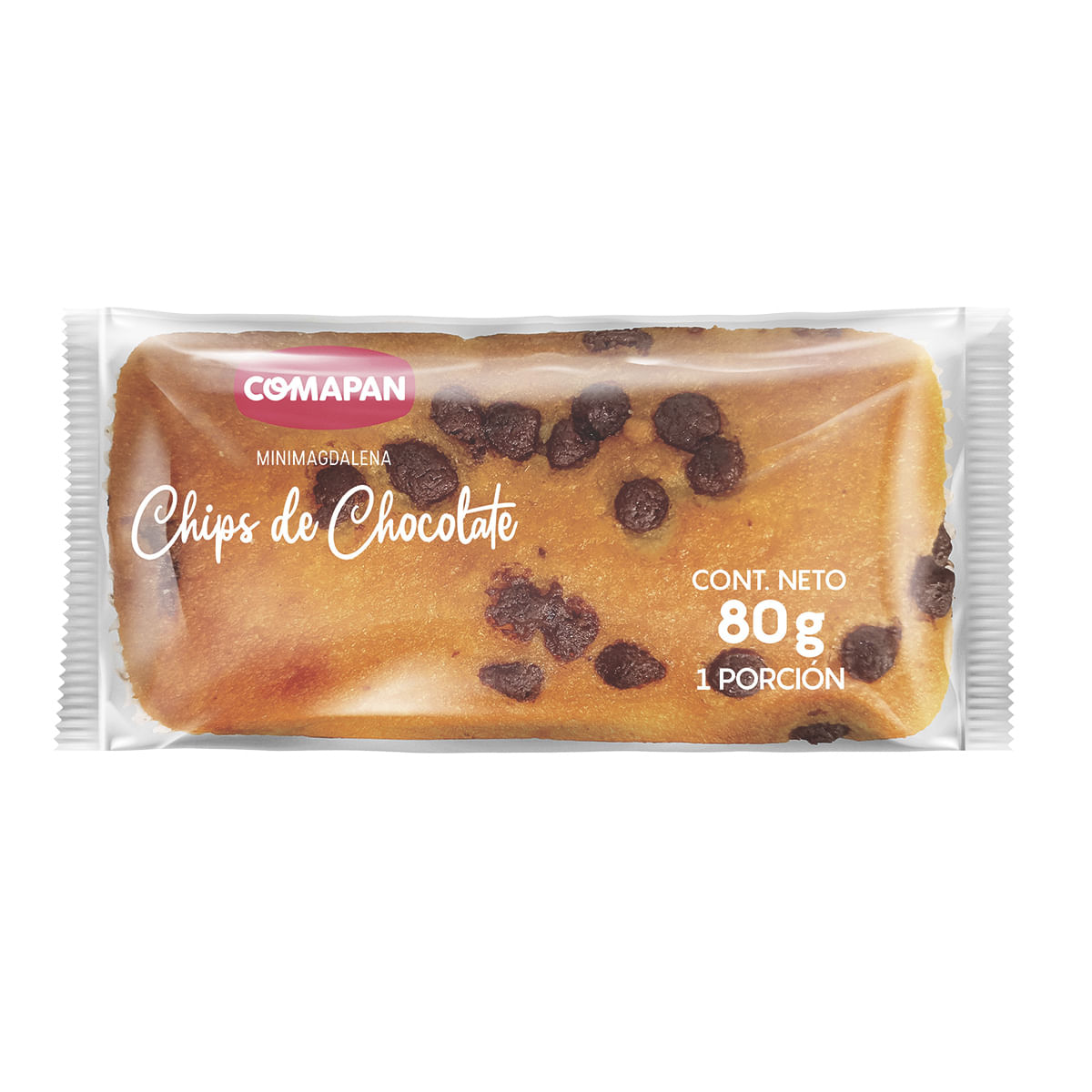 Ponqué Mini-Magdalena Chips Chocolate x 80 Gr - Mercados Colsubsidio