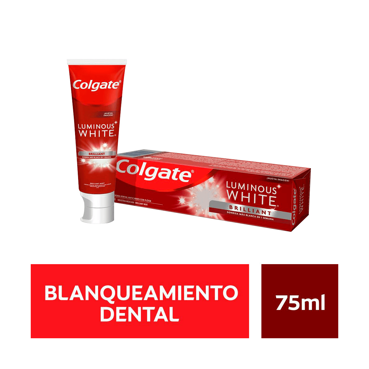 Crema Dental Blanqueadora Colgate Luminous White Brilliant 75ml ...