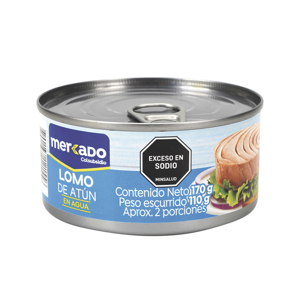 Atún Lomo Mercado Agua x 170 Gr - Mercados Colsubsidio