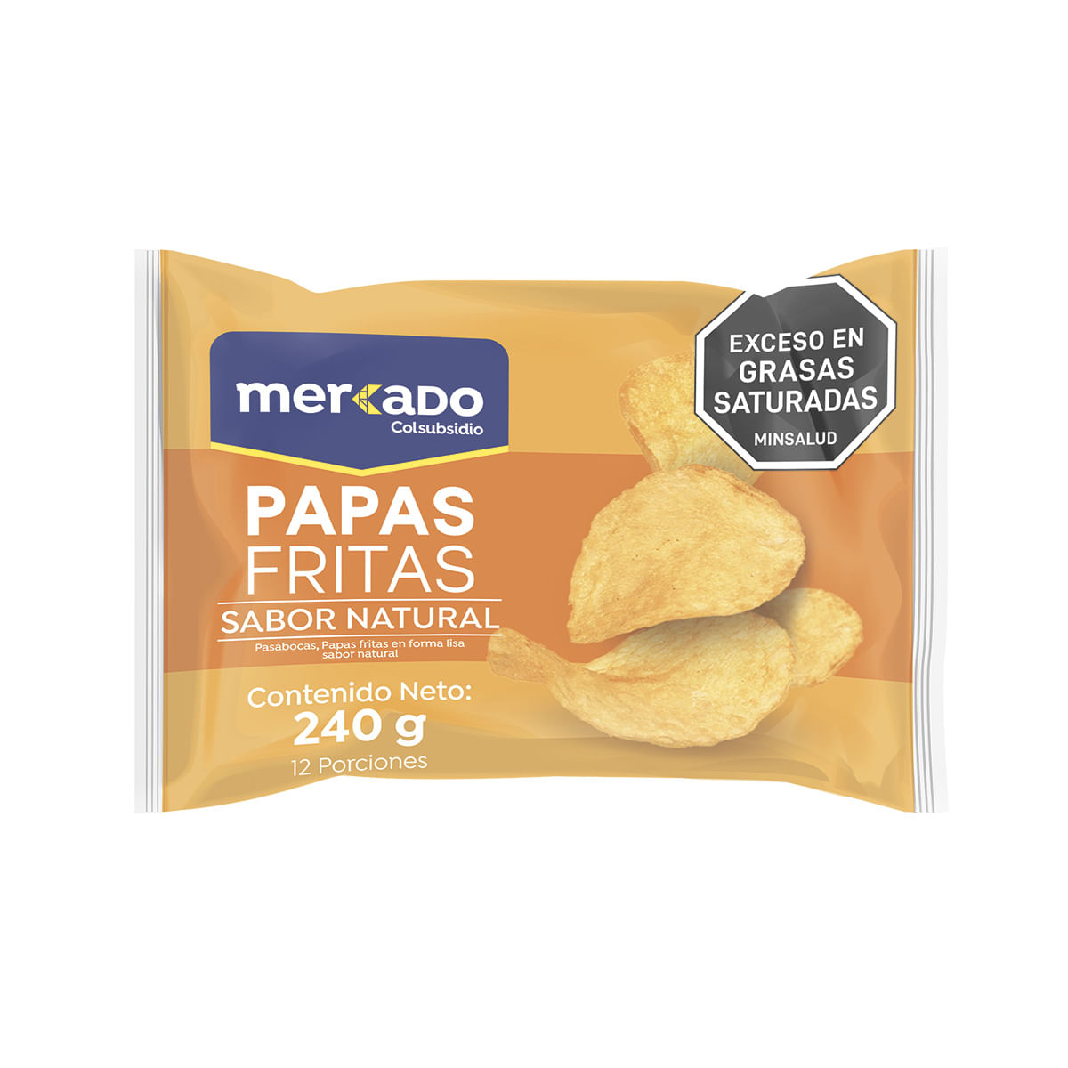 Paquetes De Papas Mercado Natural 20 Gr 12 Und - Mercados Colsubsidio