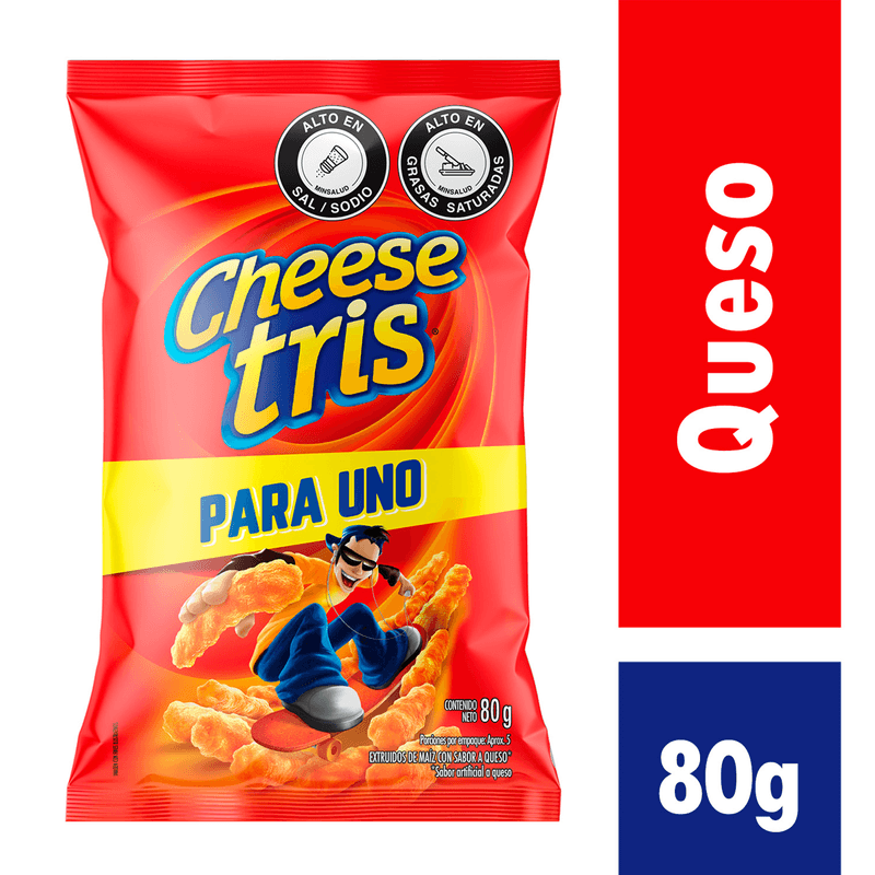 Pasabocas Cheese Tris Queso x 80 G - Mercados Colsubsidio