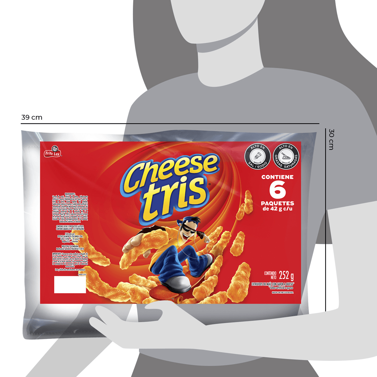 Pasabocas Cheese Tris x 6 Paquetes x 42 G c/u - Mercados Colsubsidio