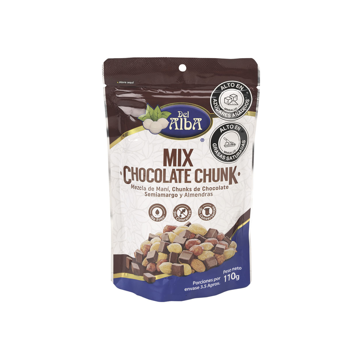 Mix Chunk Maní Chocolate Almendra Del Alba X 110 G - Mercados Colsubsidio