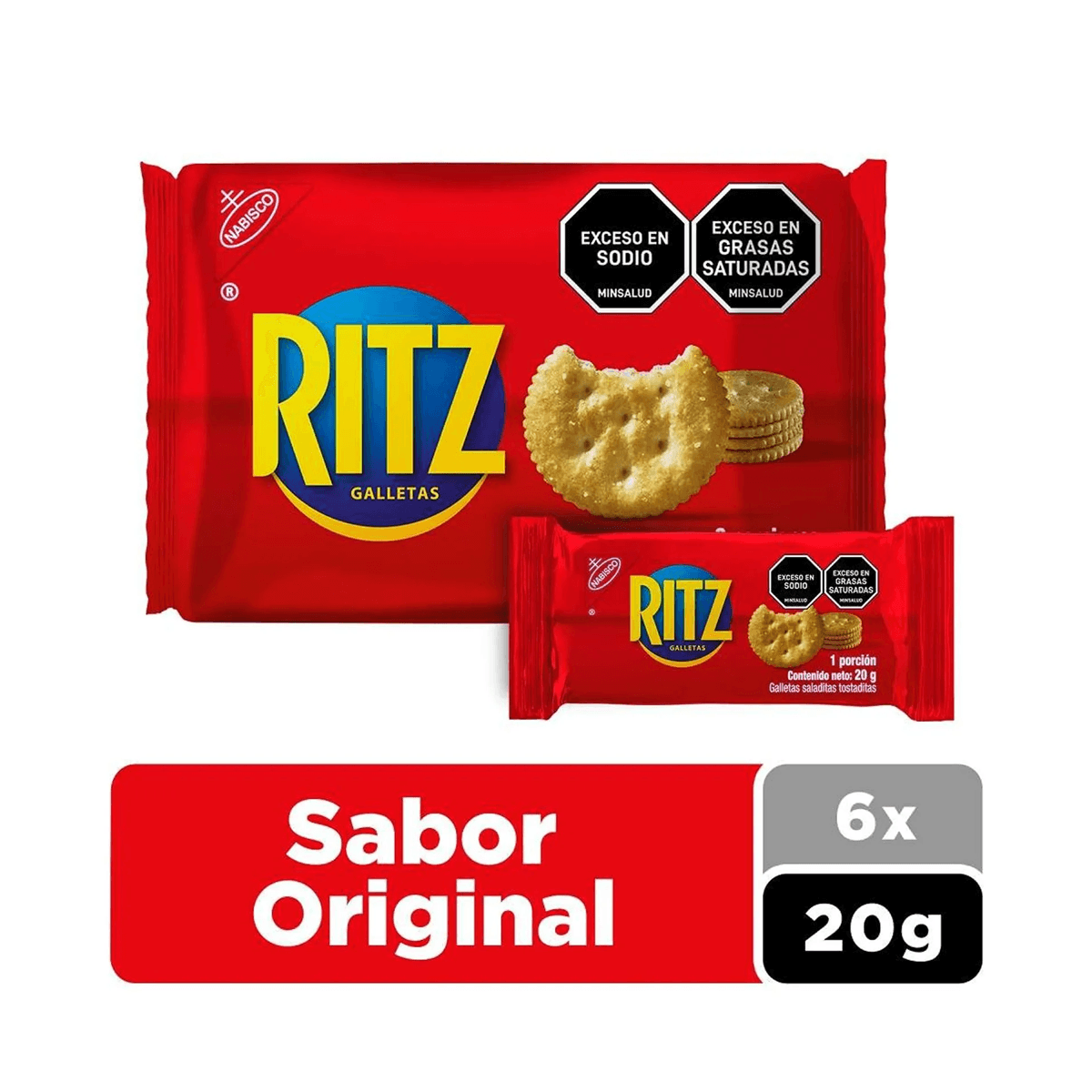 Galletas Ritz Plain x 120 G x 6 Und - Mercados Colsubsidio
