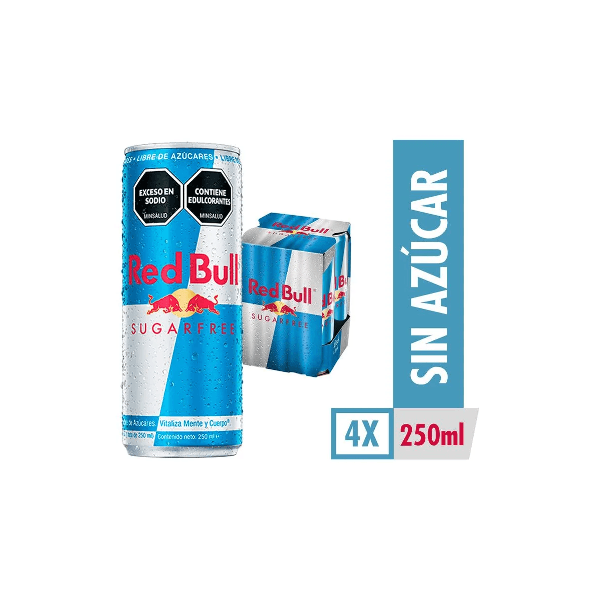 Red Bull Sugar Free 250 Ml x 4 Unidades - Mercados Colsubsidio