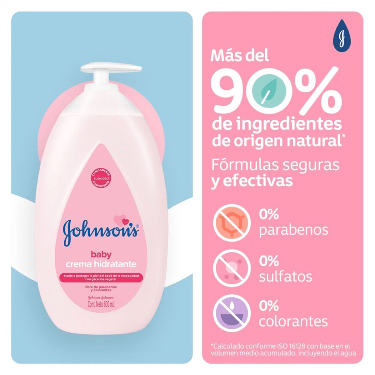 Crema Hidratante Johnson's Baby Original x 800 Ml - Mercados Colsubsidio