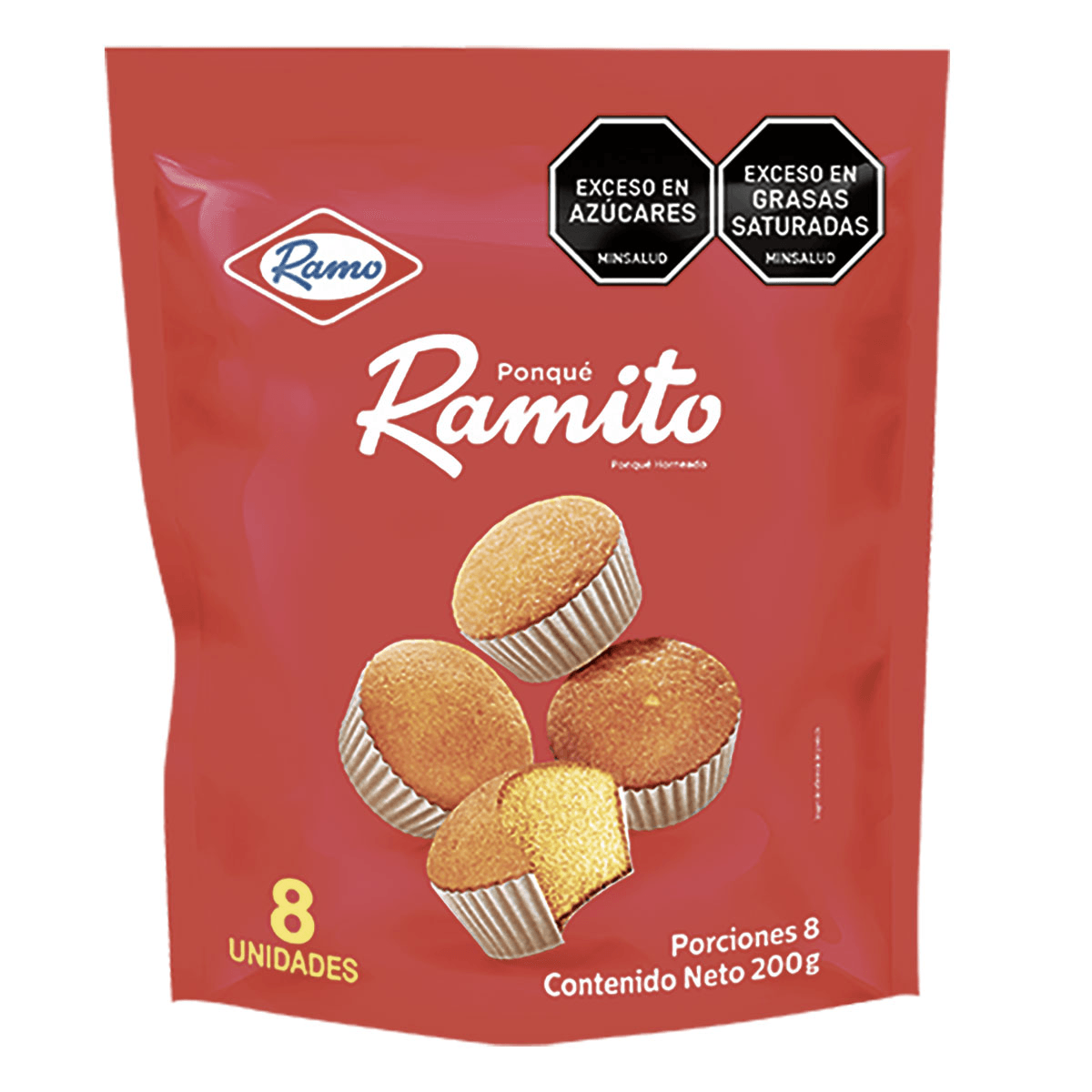 Ponquecitos RAMO 8 Und. X 200 gr. - Mercados Colsubsidio